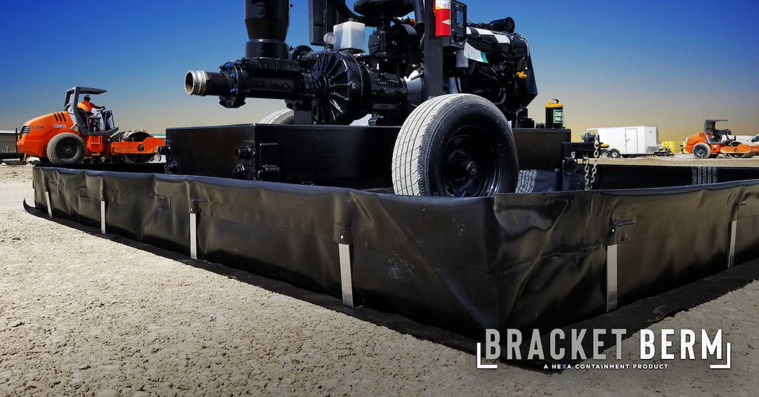 12' x 12' x 12" Bracket Berm Spill Containment Berm – HEXA Containment